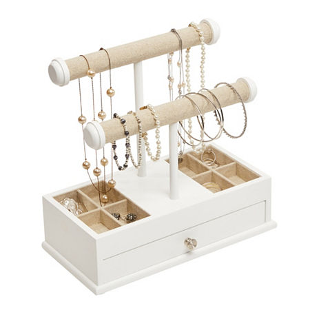 Click here for Mele and Co Ivy White Jewelry Organizer  One Size prices