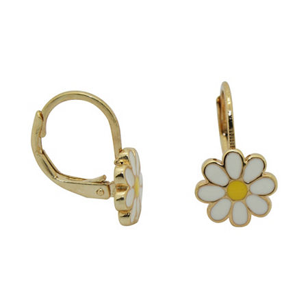 Click here for 10K Gold Over Brass 5mm Flower Stud Earrings  One... prices