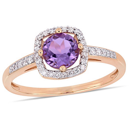 Click here for Womens 1/7 CT. T.W. Genuine Purple Amethyst 10K Ro... prices