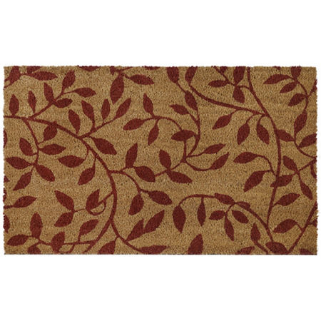 Click here for Achim Red Leaves Coir 18X30 Doormat  One Size  Mul... prices