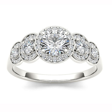 Click here for 1 CT.T.W. Natural Round Diamond 14K Gold Engagemen... prices