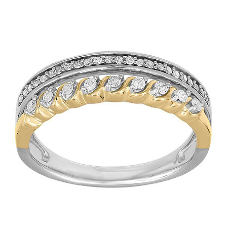 Click here for Womens 1/5 CT. Natural White Diamond 10K Gold Band... prices