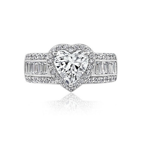 Click here for DiamonArt Womens White Cubic Zirconia Sterling Sil... prices