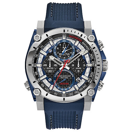 Click here for Bulova Precisionist Mens Blue Strap Watch 98b315... prices