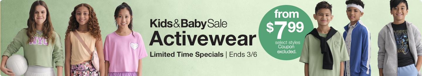 Kids' Activewear | Girls & Boys Activewear | JCPenney